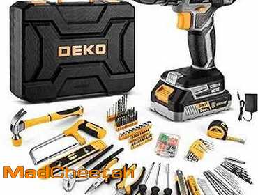 MadCheetah.com | Cordless Drill Tool Kit Set: 20V...