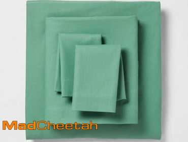 MadCheetah.com | Full Easy Care Solid Sheet Set Green ...