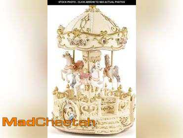 MadCheetah.com | Mr.Winder Music Box Carousel, 9-inch...