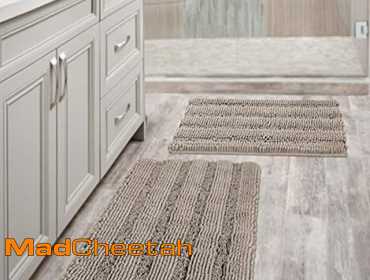 MadCheetah.com | H.VERSAILTEX Taupe Bathroom Rugs Bath...