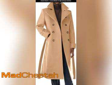 MadCheetah.com | Runcati Mens Trench Coat Notch Lapel...