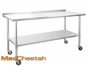 MadCheetah.com | (DENTED) Hally Stainless Steel Table...
