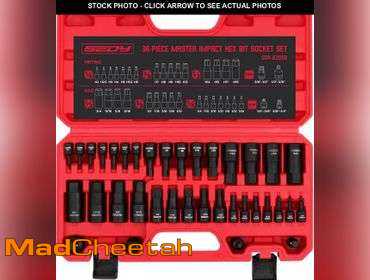 MadCheetah.com | Hex Bit Impact Socket Set: 36-Piece...