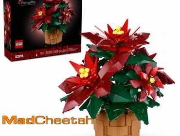 MadCheetah.com | LEGO Icons Poinsettia Building Set