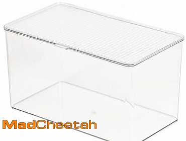 MadCheetah.com | ZEXALOR Clear Plastic Storage Bin...