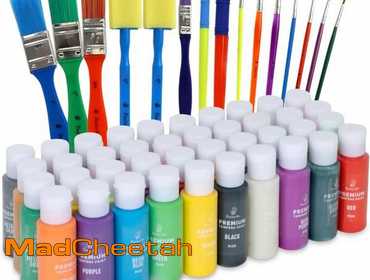 MadCheetah.com | Kids Tempera Paint Set | Value Pack...