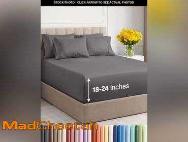 MadCheetah.com | Extra Deep King Sheet Set - 6 Piece...