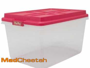 MadCheetah.com | Hefty 72 .qt Clear Hi Rise Storage...