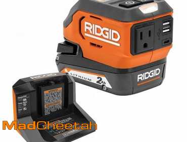 MadCheetah.com | RIDGID 18V Cordless AC Inverter Kit...